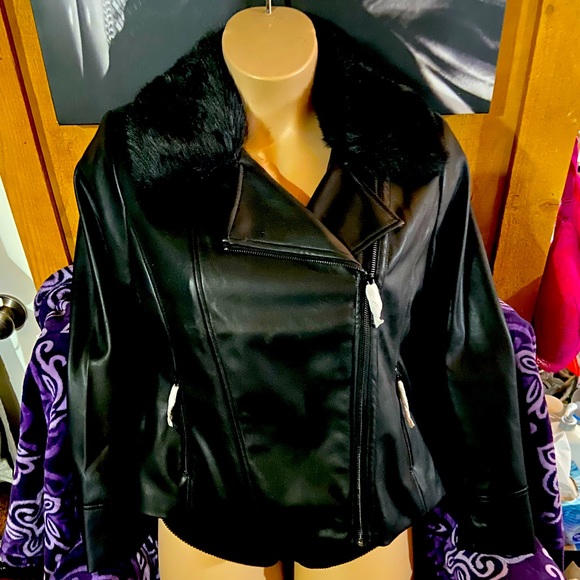 Jason Wu | Jackets & Coats | Nwt Jason Wu Faux Leather Jacket With Fur ...
